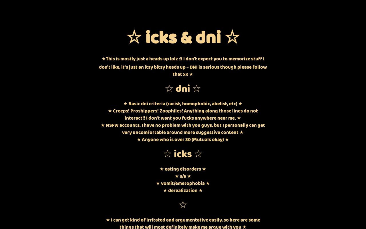 icks & dni